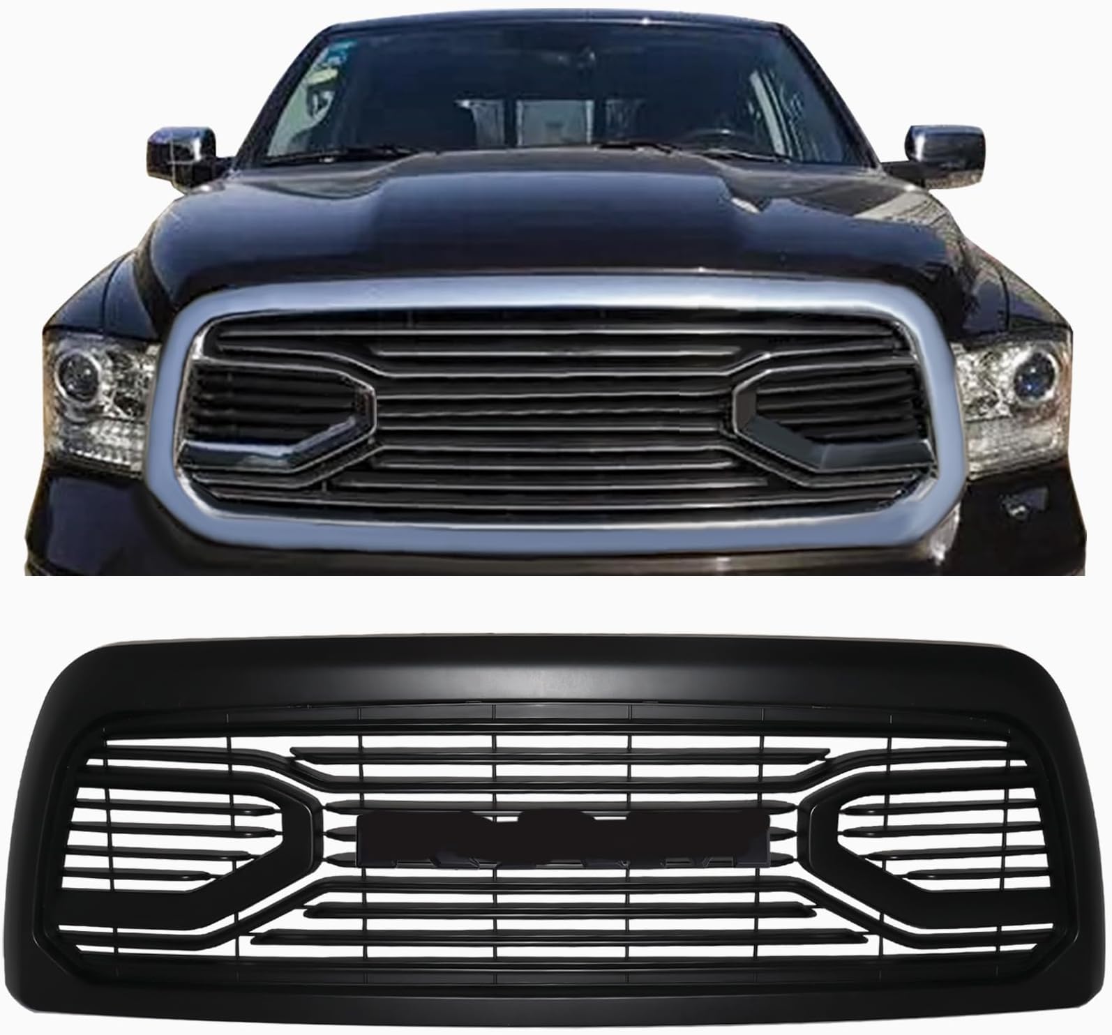 Amazon.com: HECASA Upper Grille Front Hood Grill Compatible with 2010 ...