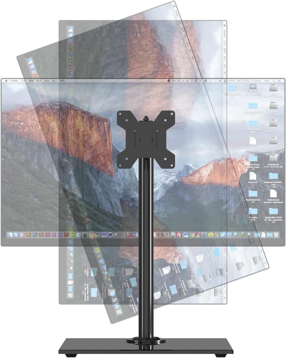 Pholiten Support Ecran PC pour écran 13-32 Pouces jusqu'à 10 kg ...