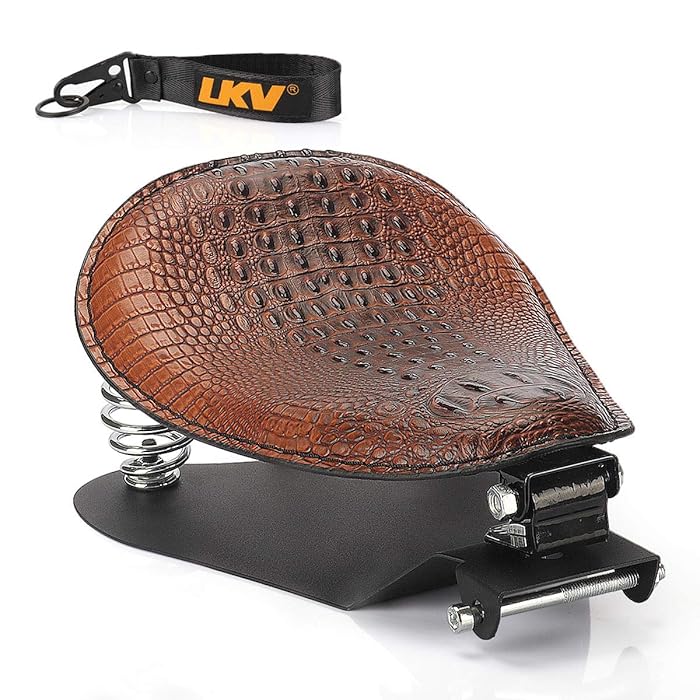 Buy LKV 12.2 ″ Motorcycle Solo Driver Seat Bobber Single Cushion Custom ...