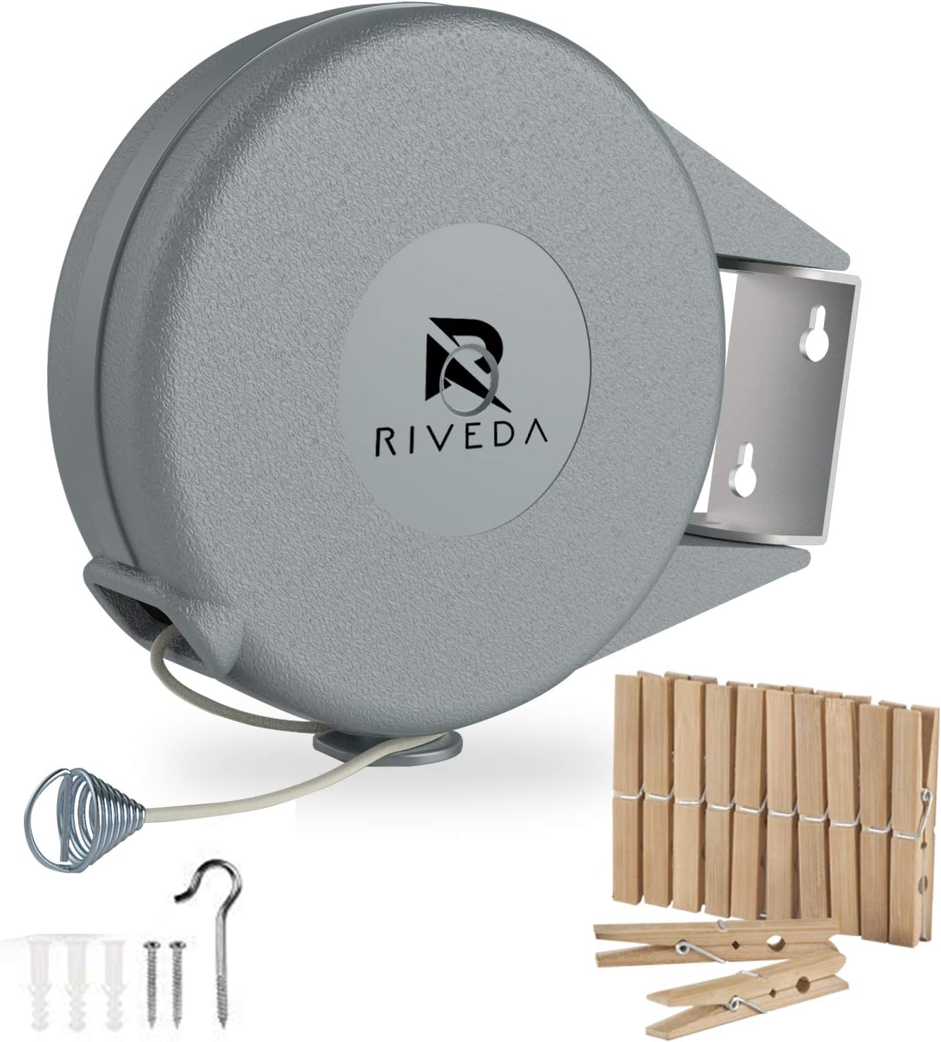 Amazon.com: Retractable Clothesline Indoor and Outdoor Heavy Duty Wall ...