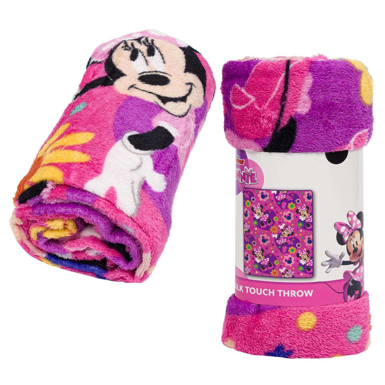 Amazon.com: Northwest Disney Minnie Mouse Silk Throw Blanket 40"" x 50 ...