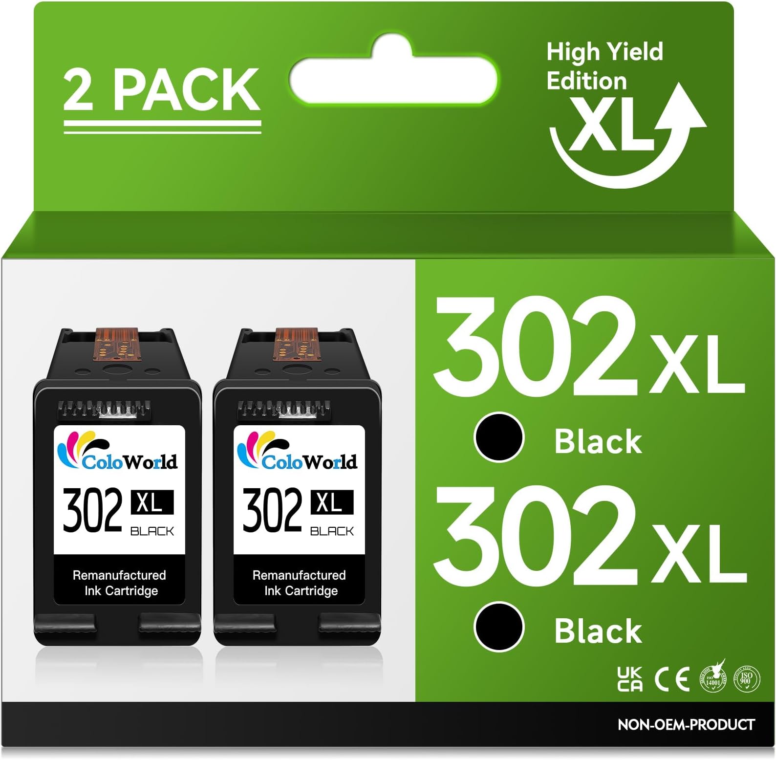 302 Druckerpatronen Schwarz, 302 XL Ersatz für HP 302 Druckerpatronen ...