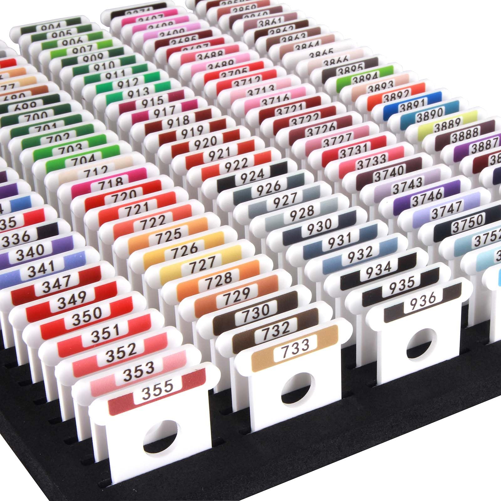 Amazon.com: Hamtery White 3mm Acrylic Embroidery Floss Bobbins(100Pcs ...