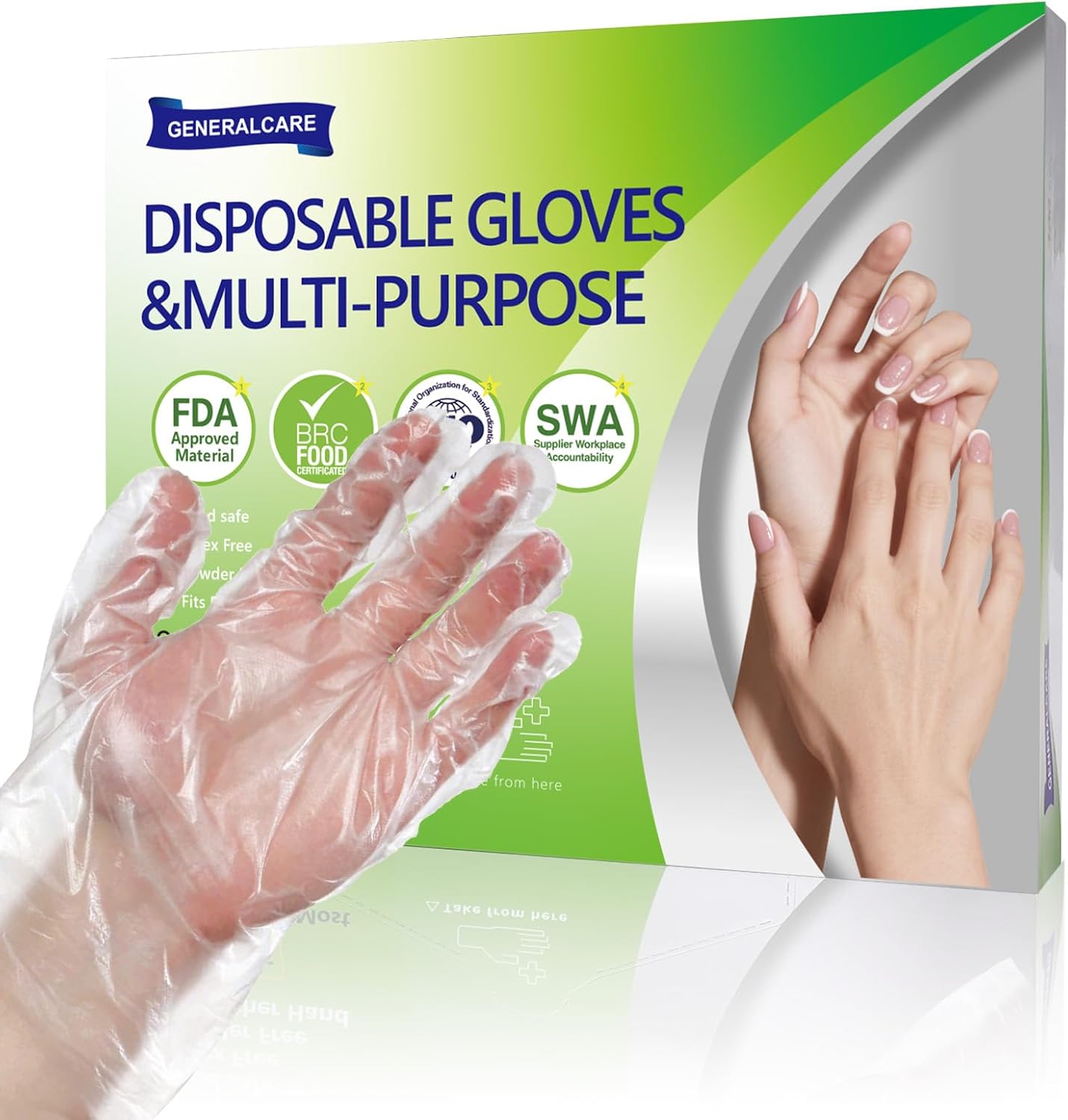 Amazon.com: 100 Pcs Disposable Gloves, PE Wax Therapy Liners & Covers ...