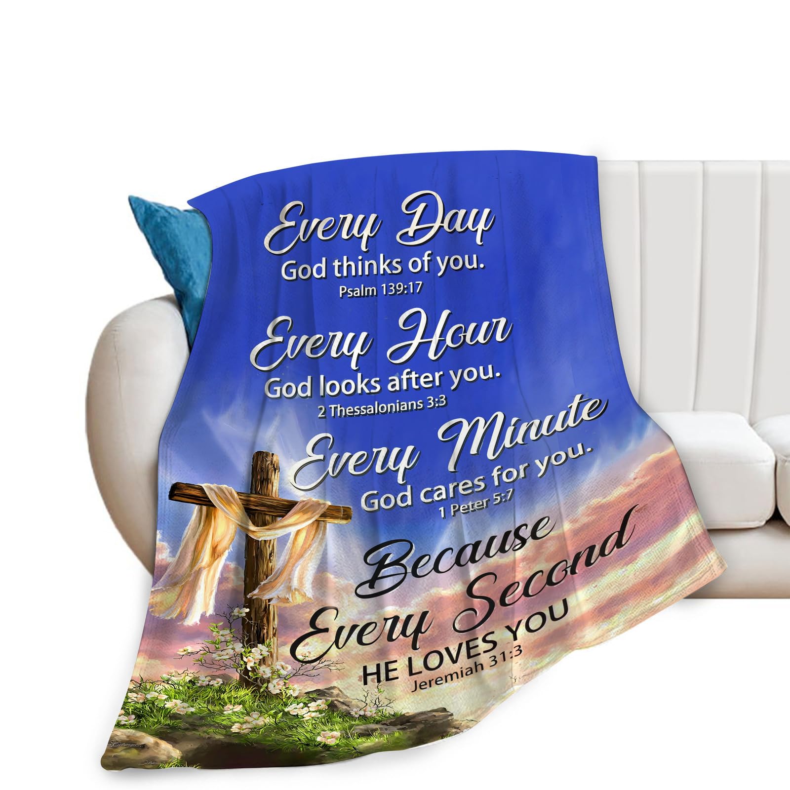 Amazon.com: Jesus Christ Blanket Christian Blanket Religious Throw ...