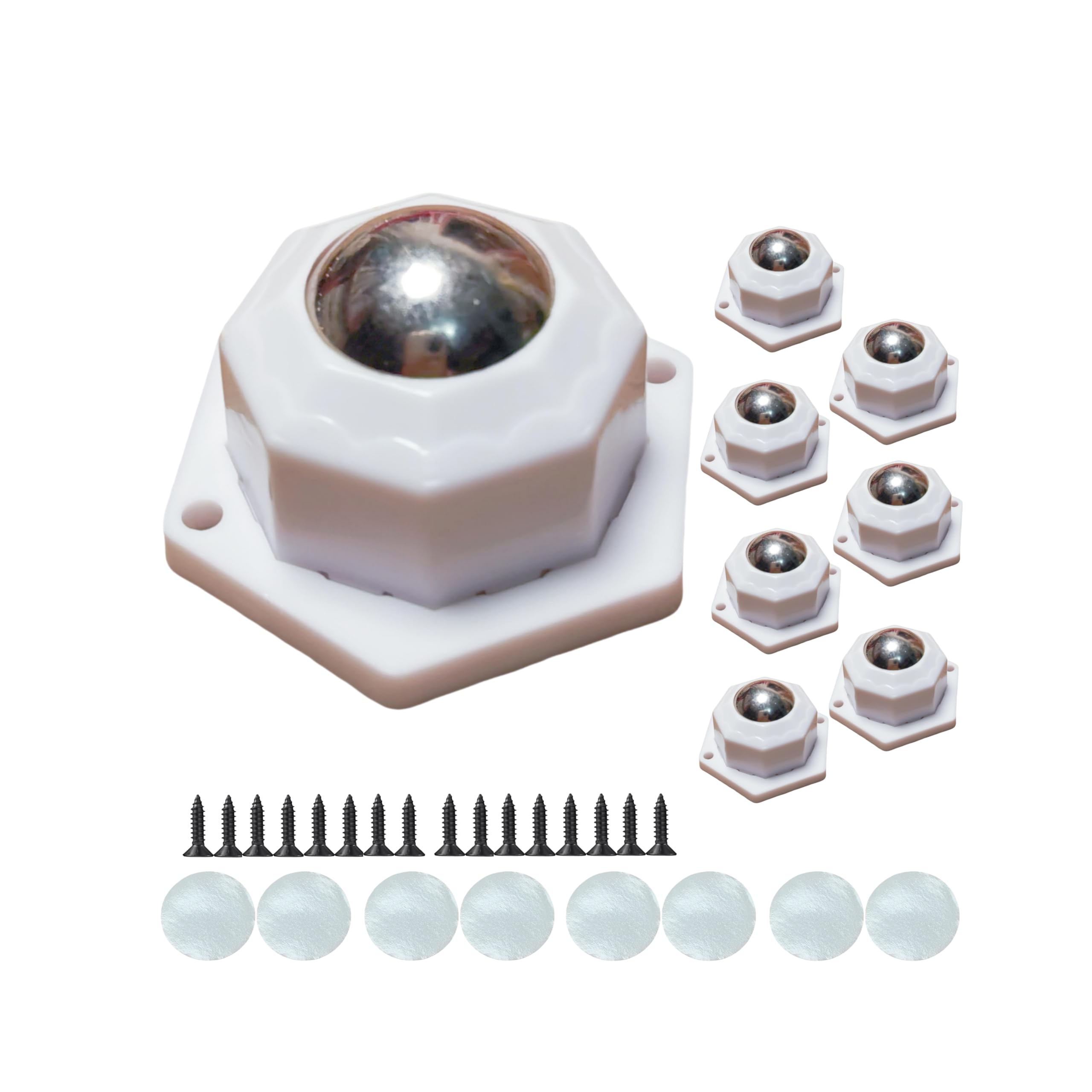 Snapklik.com : Metal Ball Casters, Furniture Sliding 360 Degree Swivel ...