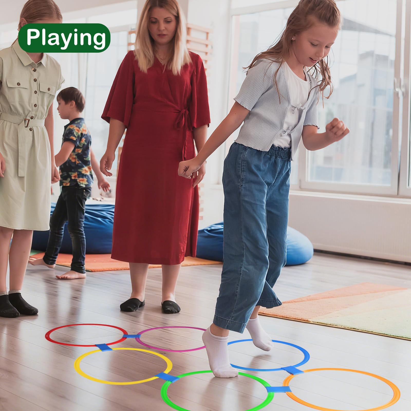 Snapklik.com : 24 Pack Agility Rings 15 Inch Speed Training Hopscotch ...