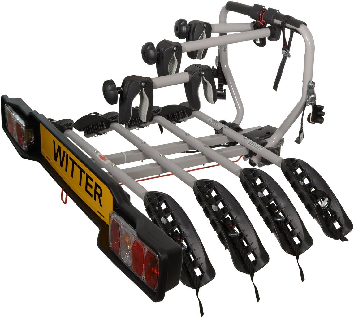 Wheels N Bits New Model Towbar Mounted Tilting 4 Bike Rack up to Four ...