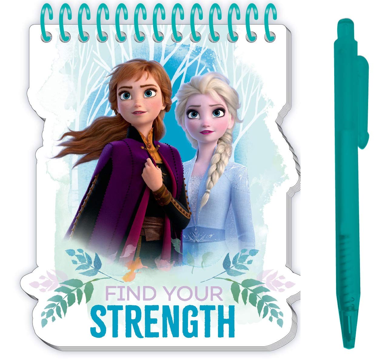 Buy Disney Frozen 2 Princess Elsa & Anna Die Cut Spiral with Pen Online ...