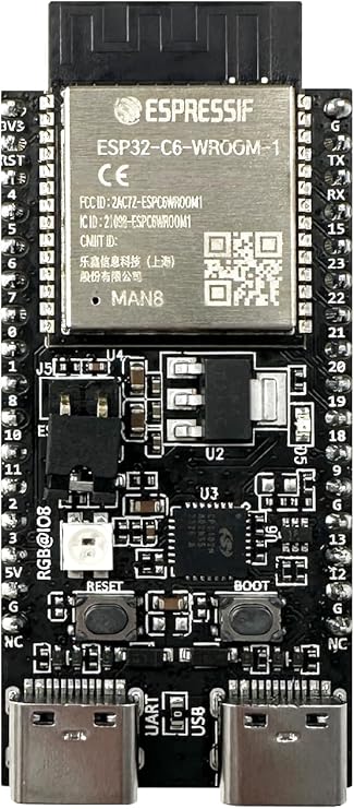 Amazon.com: ESP32-C6-DevKitC-1-N8 Development Board : Electronics