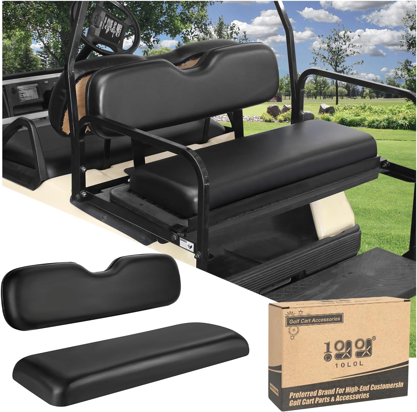 Amazon.com : Club Car Precedent Rear Seat Kit with Premium Buff ...