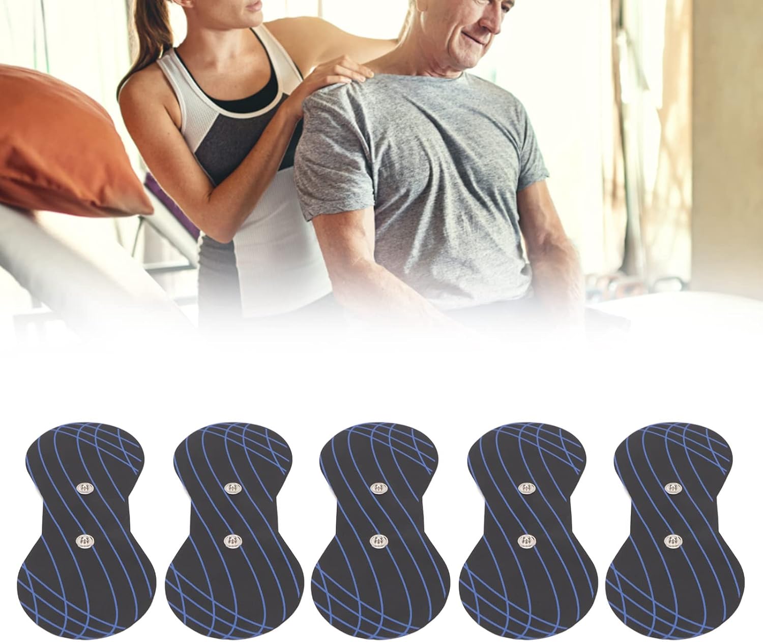 Mini Massage Pad,5Pcs Cervical Massage Pads Self Adhesion Lower ...