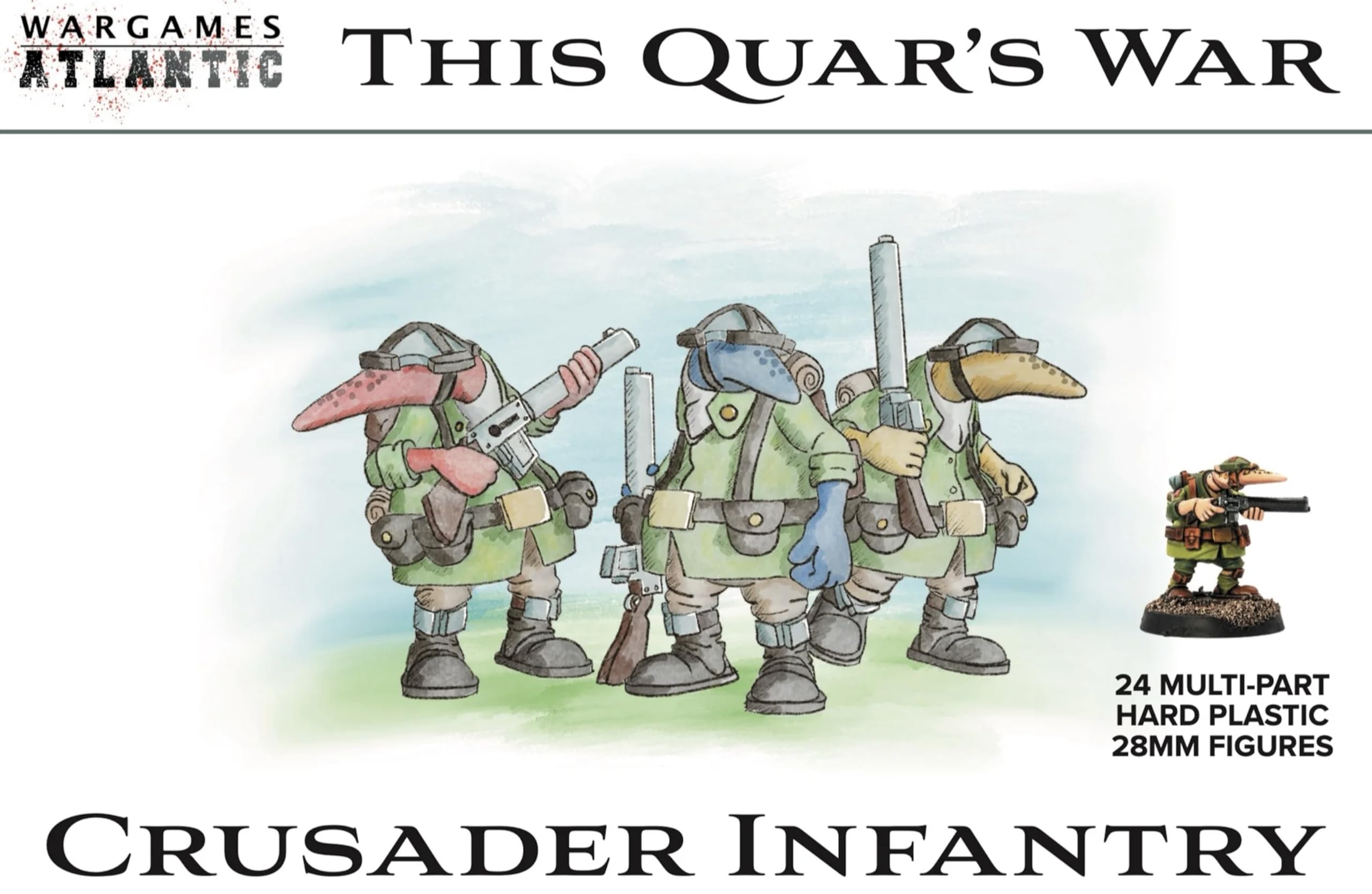 Wargames Atlantic, This Quar's War, Quar Crusader Infantry, 28mm Hard ...