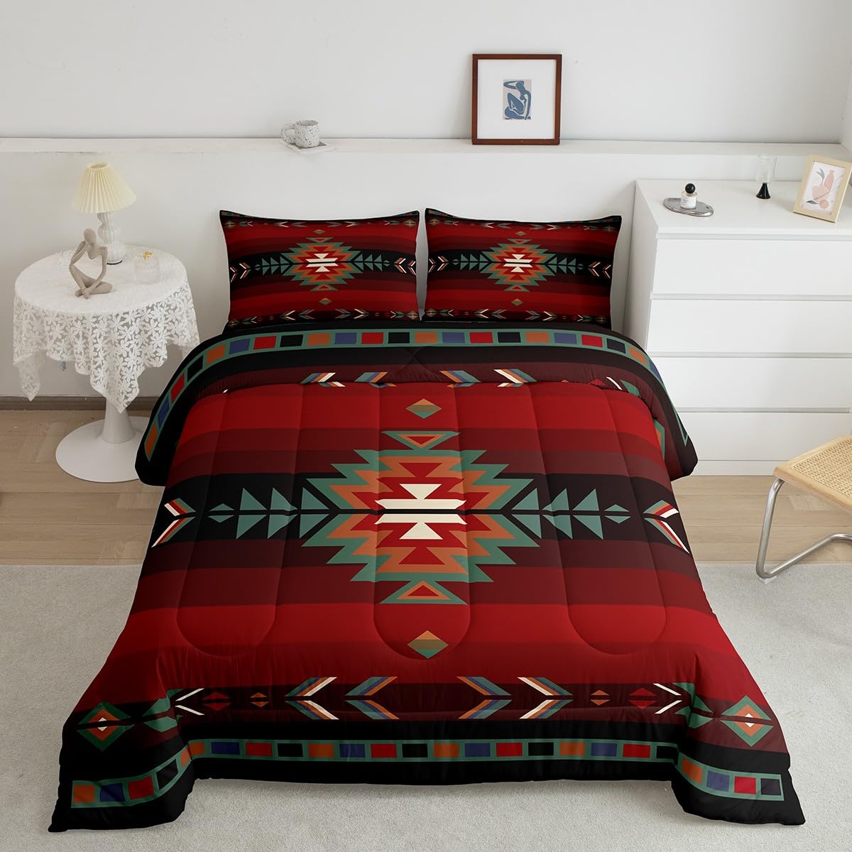 Amazon.com: Feelyou King Size Southwest Native Design Bedding Set Boys ...