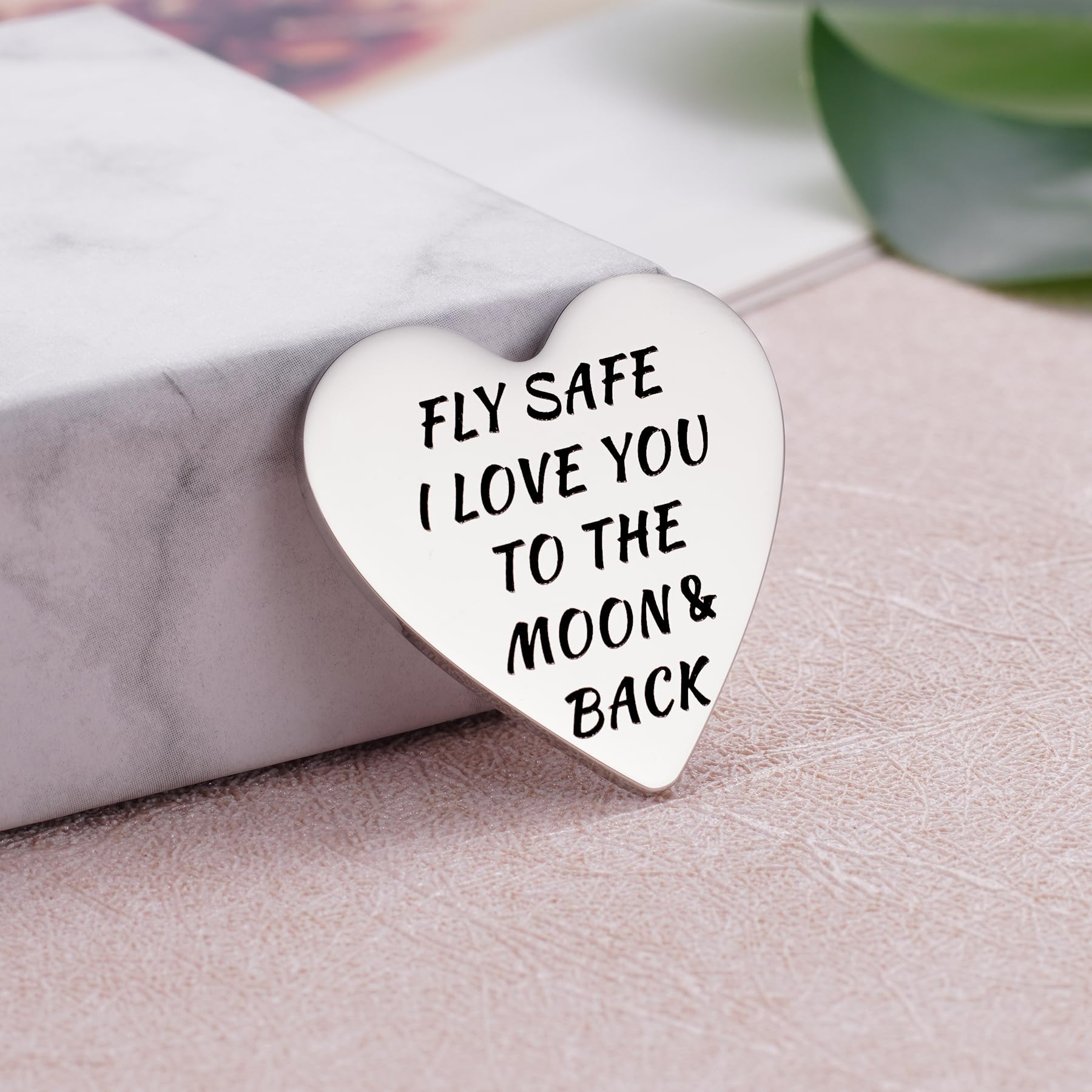 Snapklik.com : Fly Safe I Love You Pocket Token, Pilot Gifts For ...