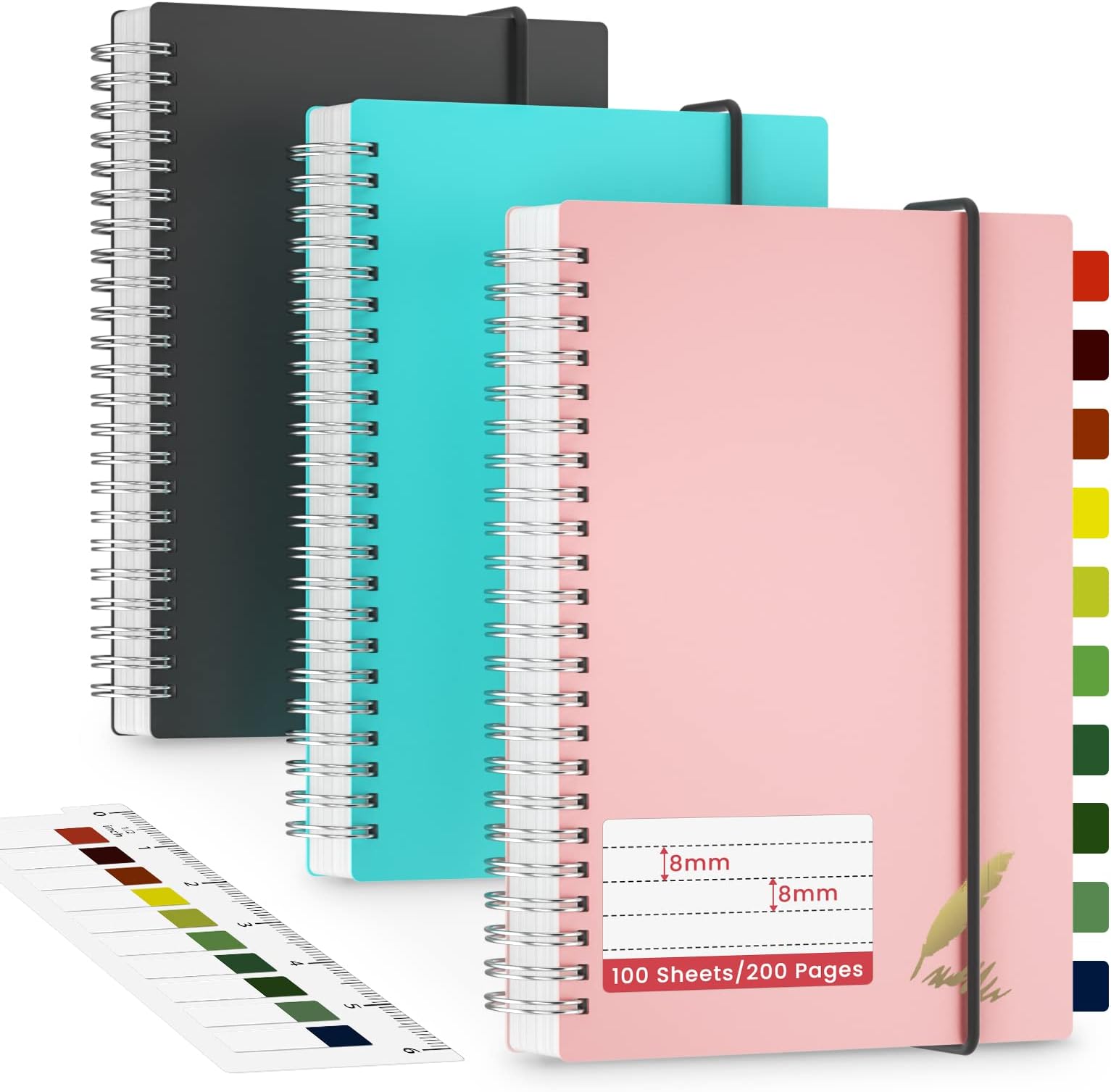 Libretas Tamaño Book 100 Hojas Cuadernos Tamaño Frances de Apuntes ...