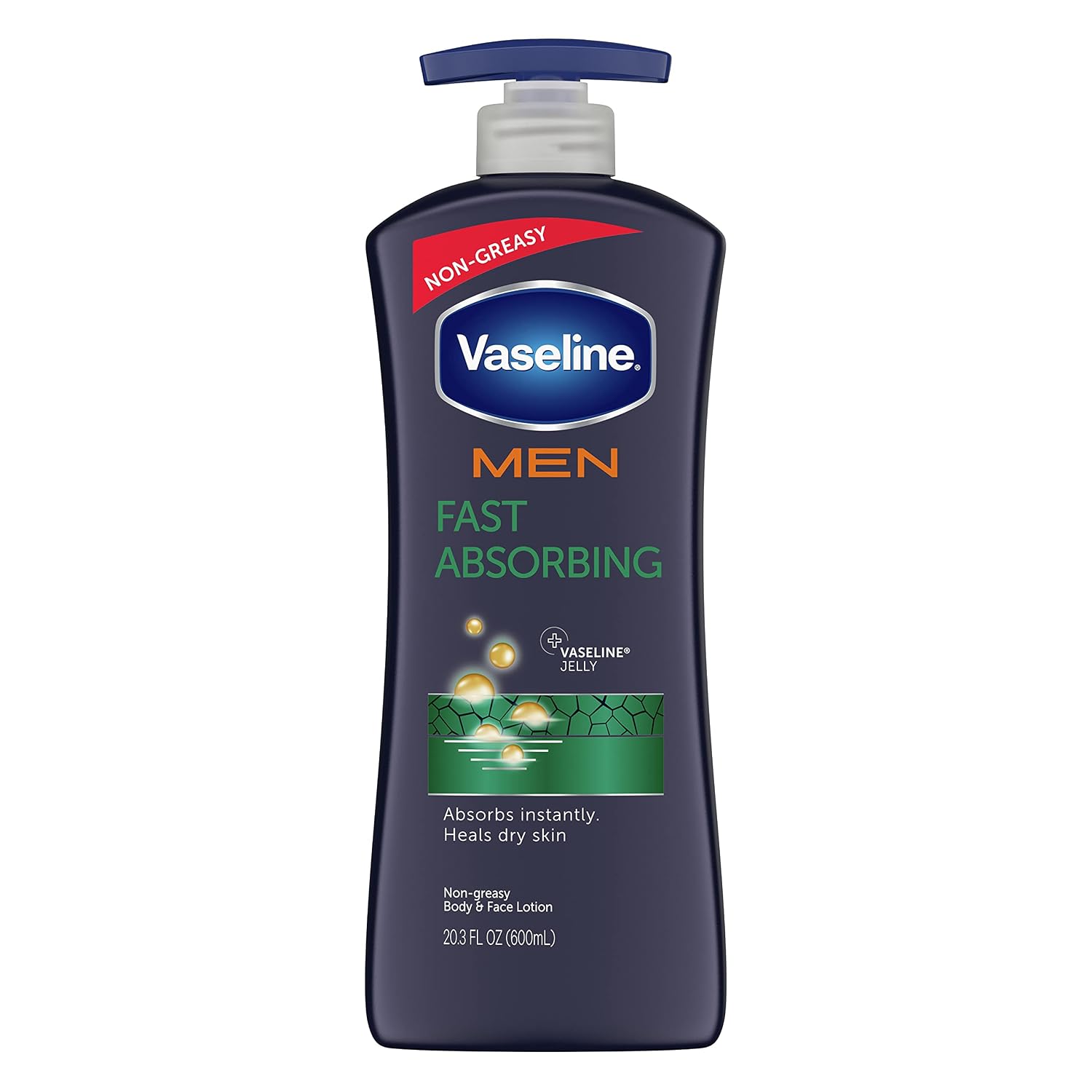 Amazon.com : Vaseline Men Healing Moisture Body Lotion, Fast Absorbing ...