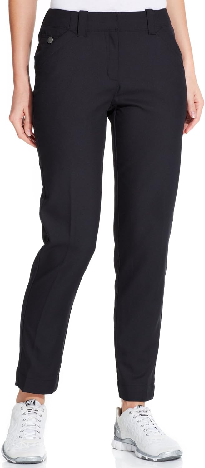 PGA TOUR Women's Cropped Pant, Caviar, 8 at Amazon Women’s Clothing store