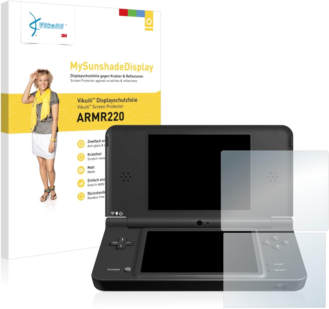 Amazon.com: Vikuiti ARMR220 Screen Protector for Nintendo DSi XL : Cell ...