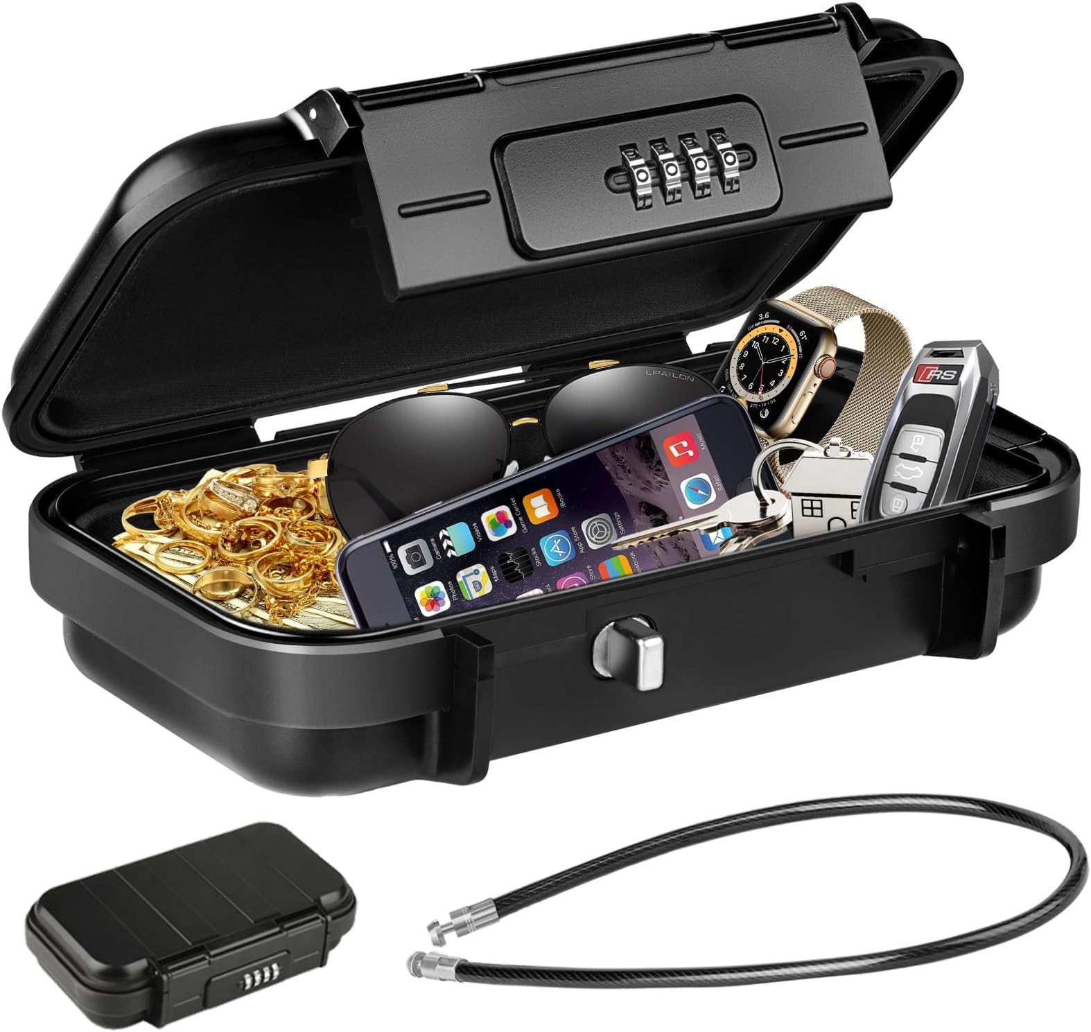 Amazon.com: SentrySafe Small Safe, Black Lock Box with Combination Lock ...