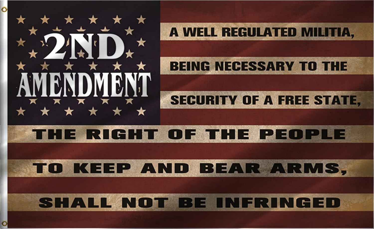 Amazon.com : ANCONINE 2nd Second Amendment Flag 3X5Ft-2nd Amendment ...
