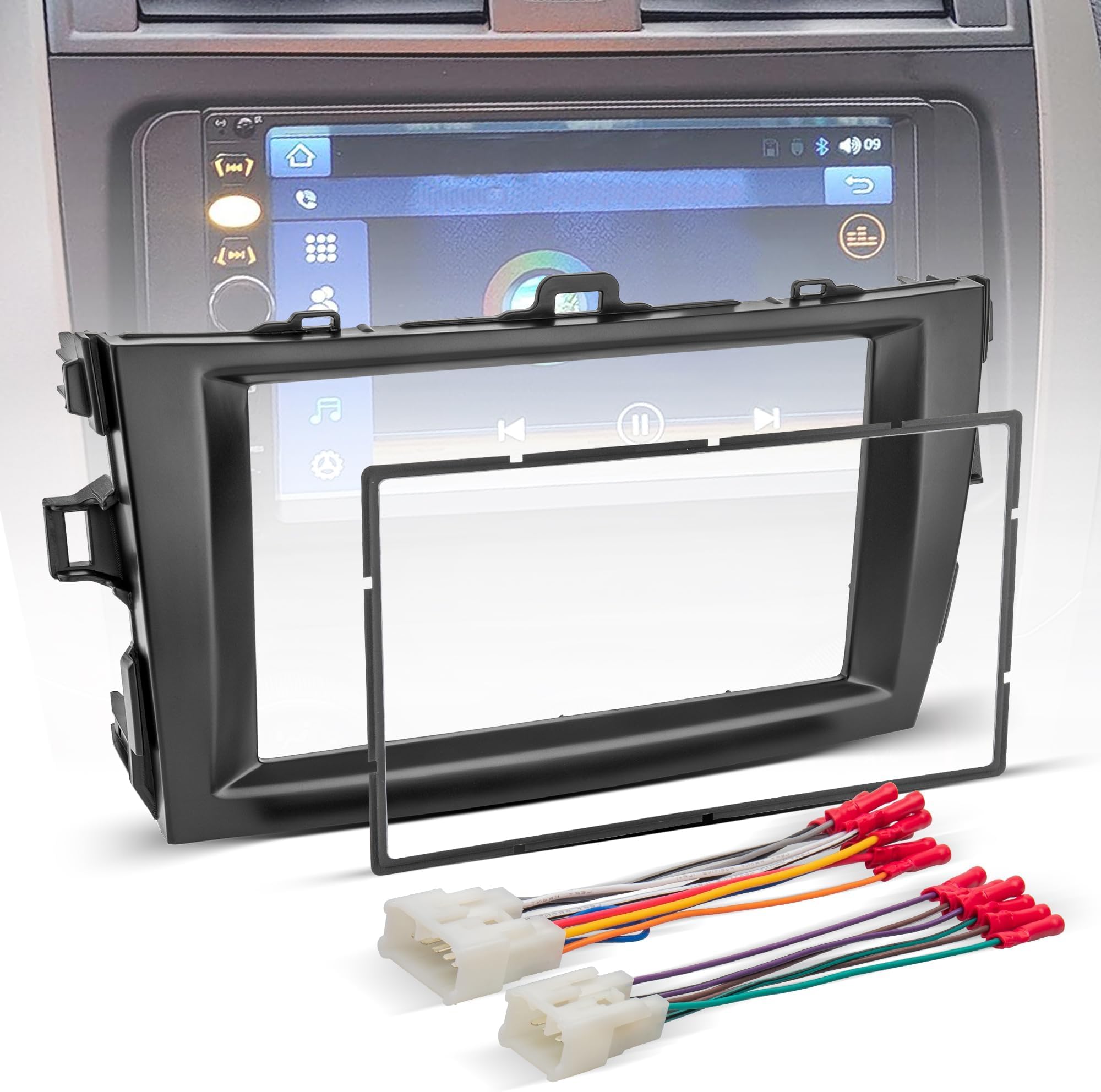 Amazon.com: NuIth Double DIN Radio Installation Dash Kit W/Radio Wire ...