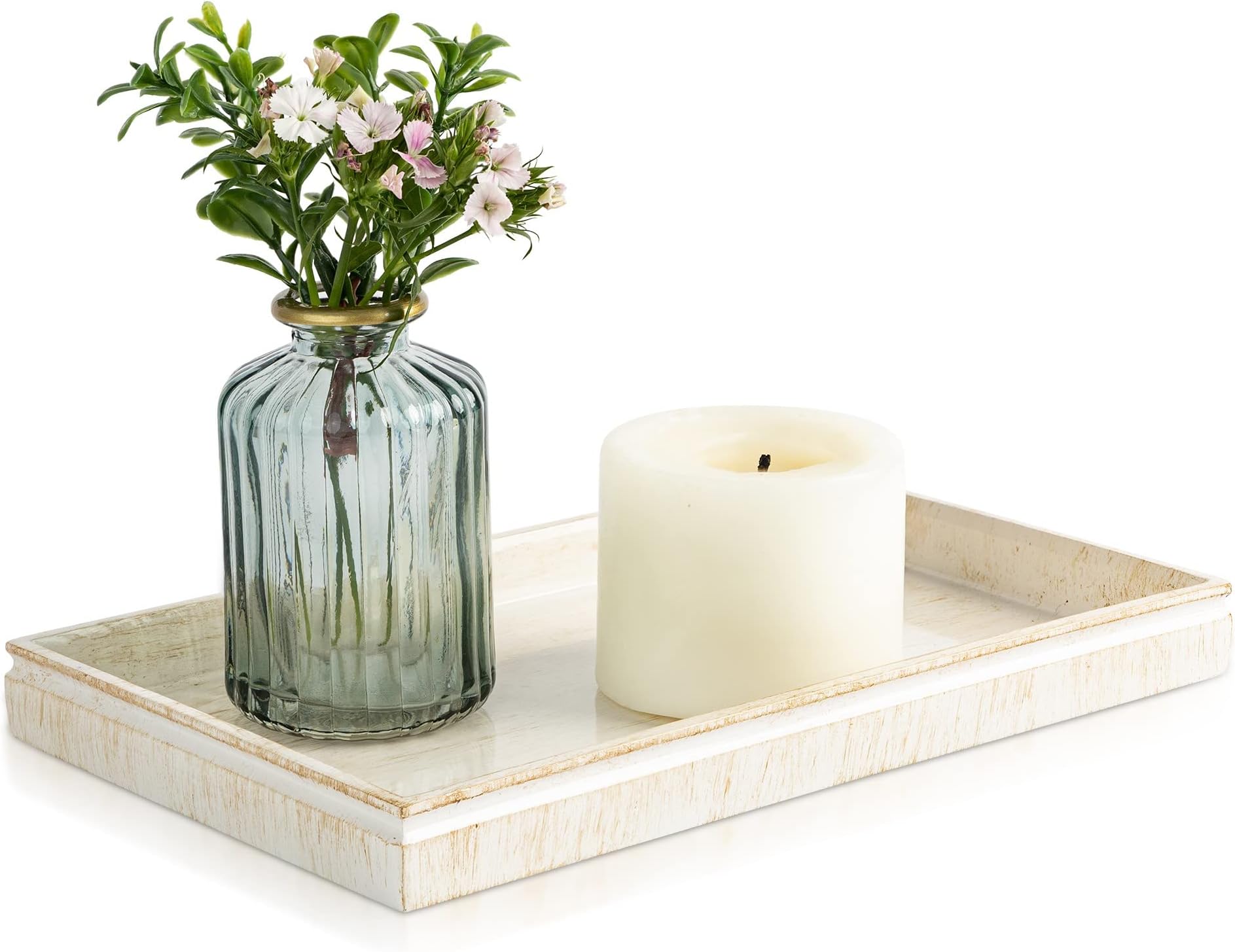 Amazon.com: Creative Scents Rustic Luxe Decorative Coffee Table Tray ...