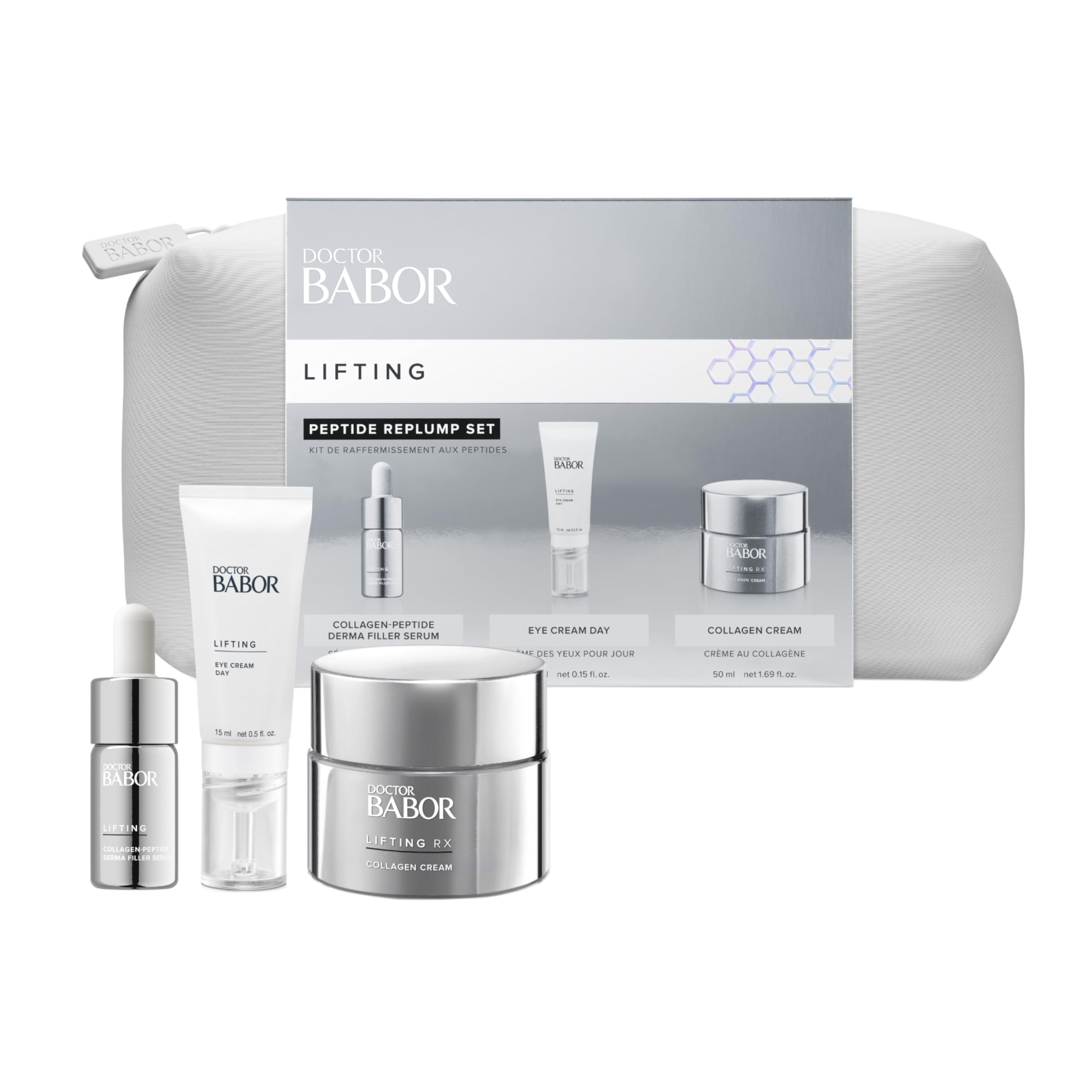 Amazon.com: DOCTOR BABOR Lifting Peptide Replump Set, Collagen Cream ...