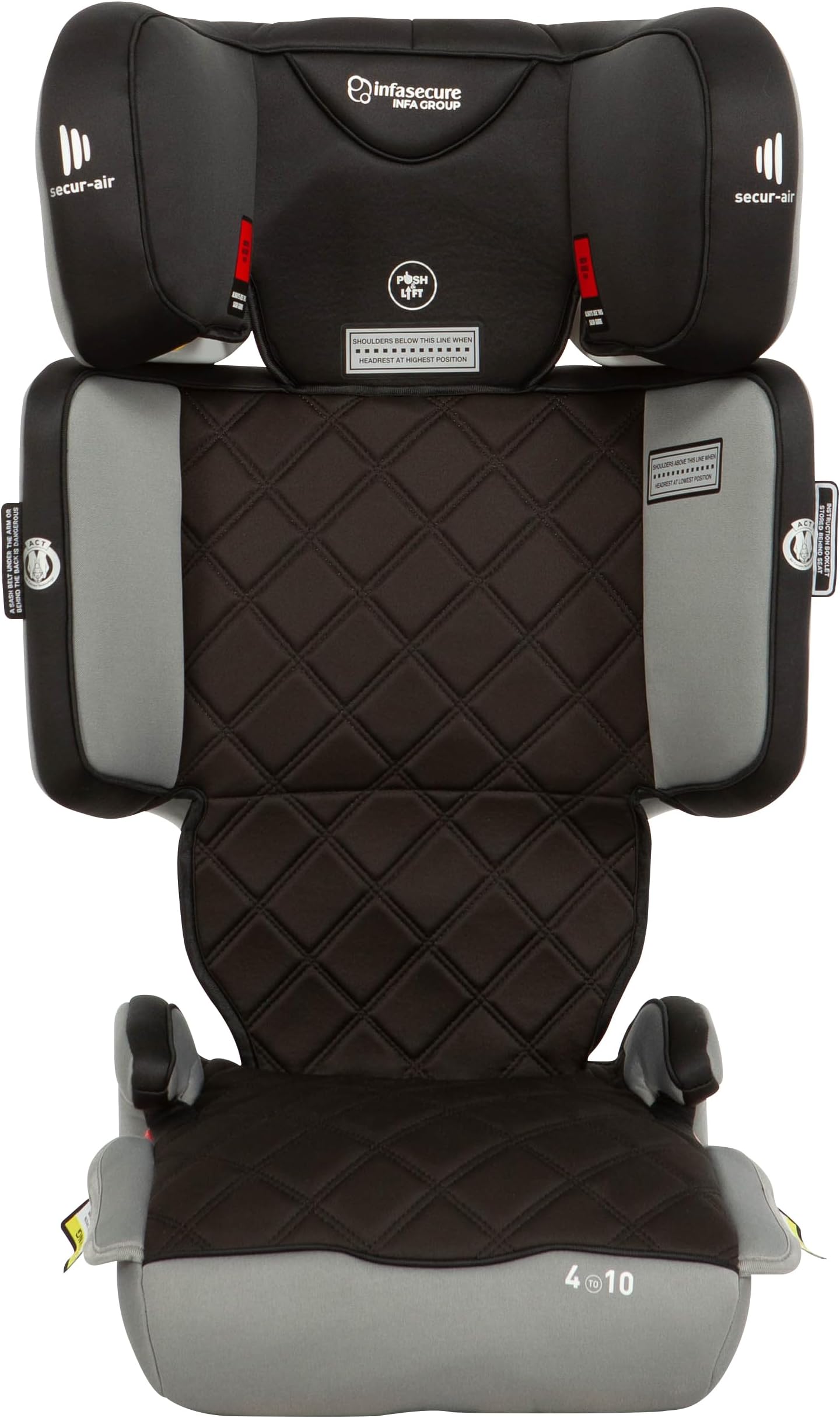 InfaSecure Acclaim Premium Booster Seat (Night)- (4 to 10 Years ...