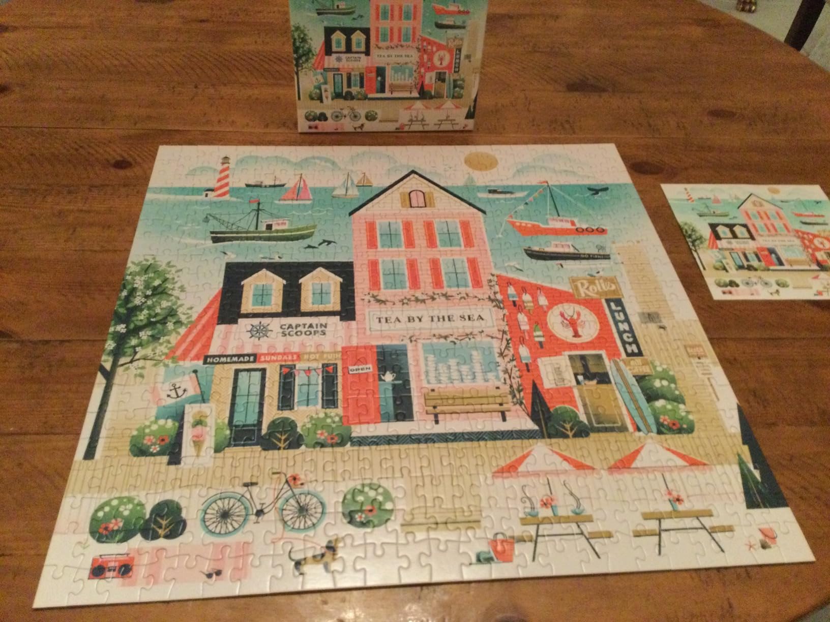 Amazon.com: Galison Beside The Sea – 500 Piece Puzzle Fun and ...