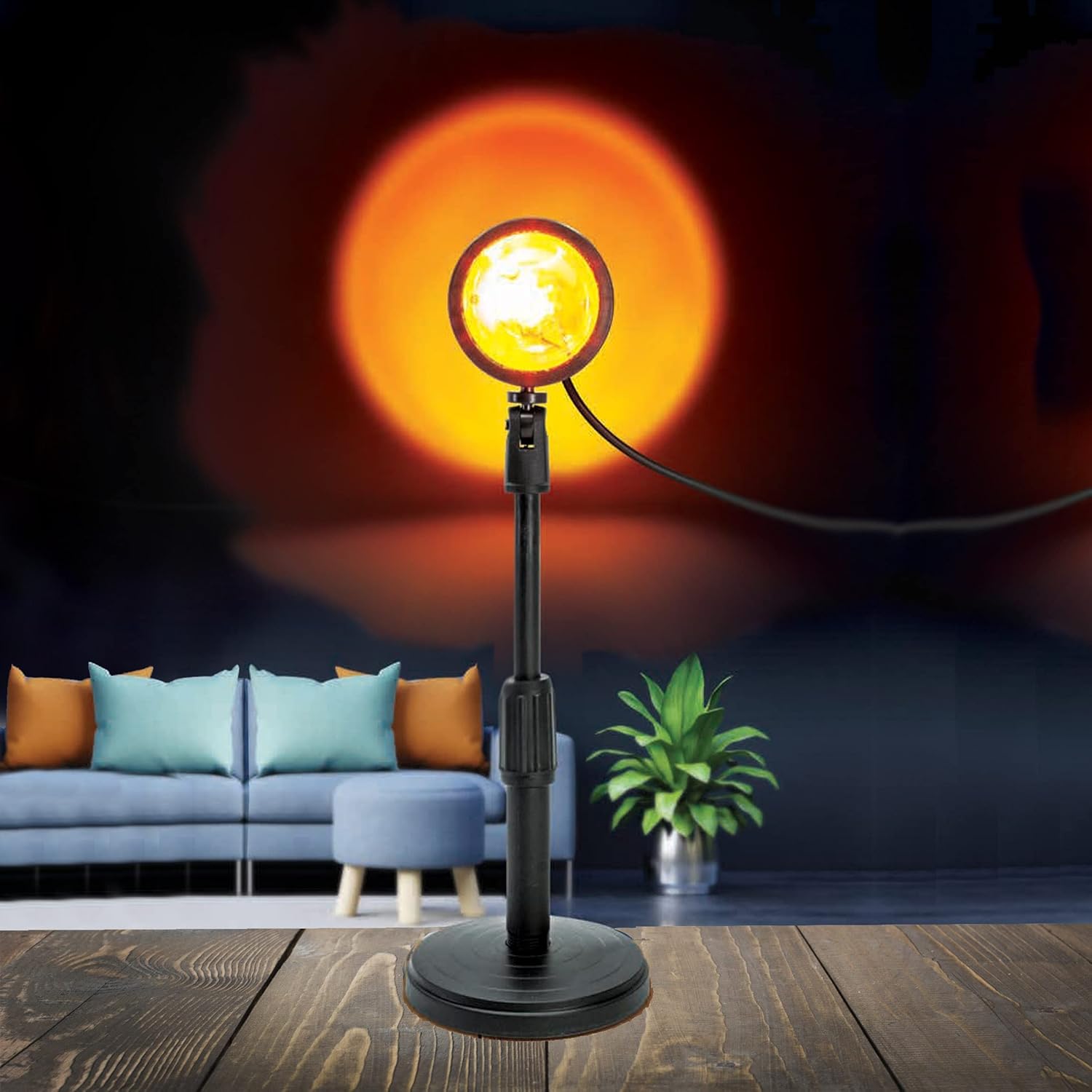 PMS- Sunset Mood Light, Projector, Night Light, Projection Lamp, 5W LED ...