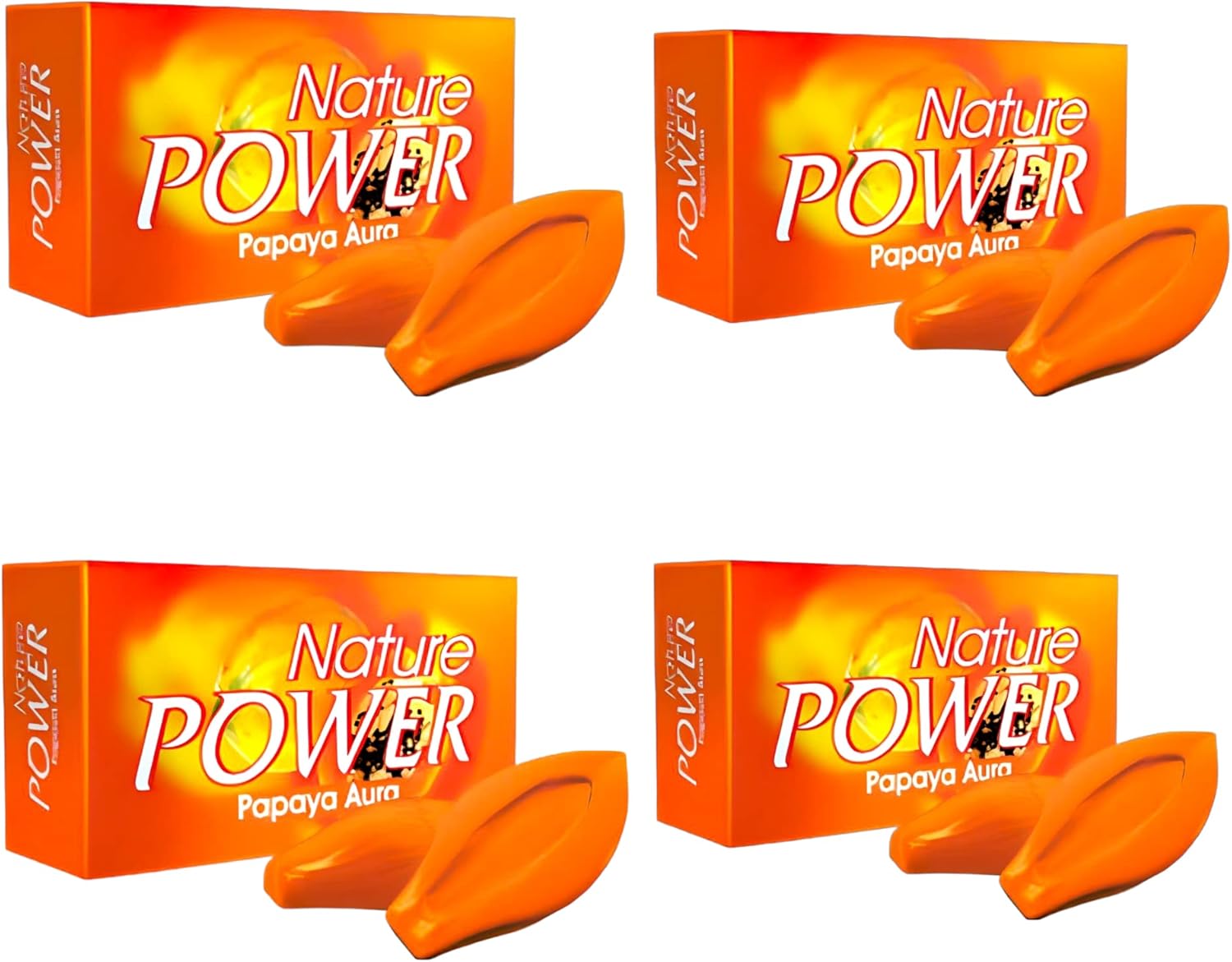 Nature Power Papaya Aura Soap (4 Pieces X 125 g) : Amazon.co.uk: Beauty