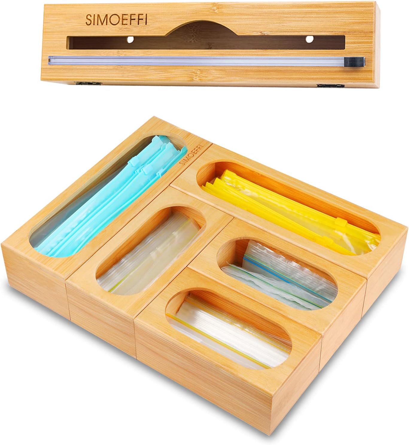 Amazon.com - Ziplock Bag Organizer for Kitchen Drawer 5 Piece Set ...