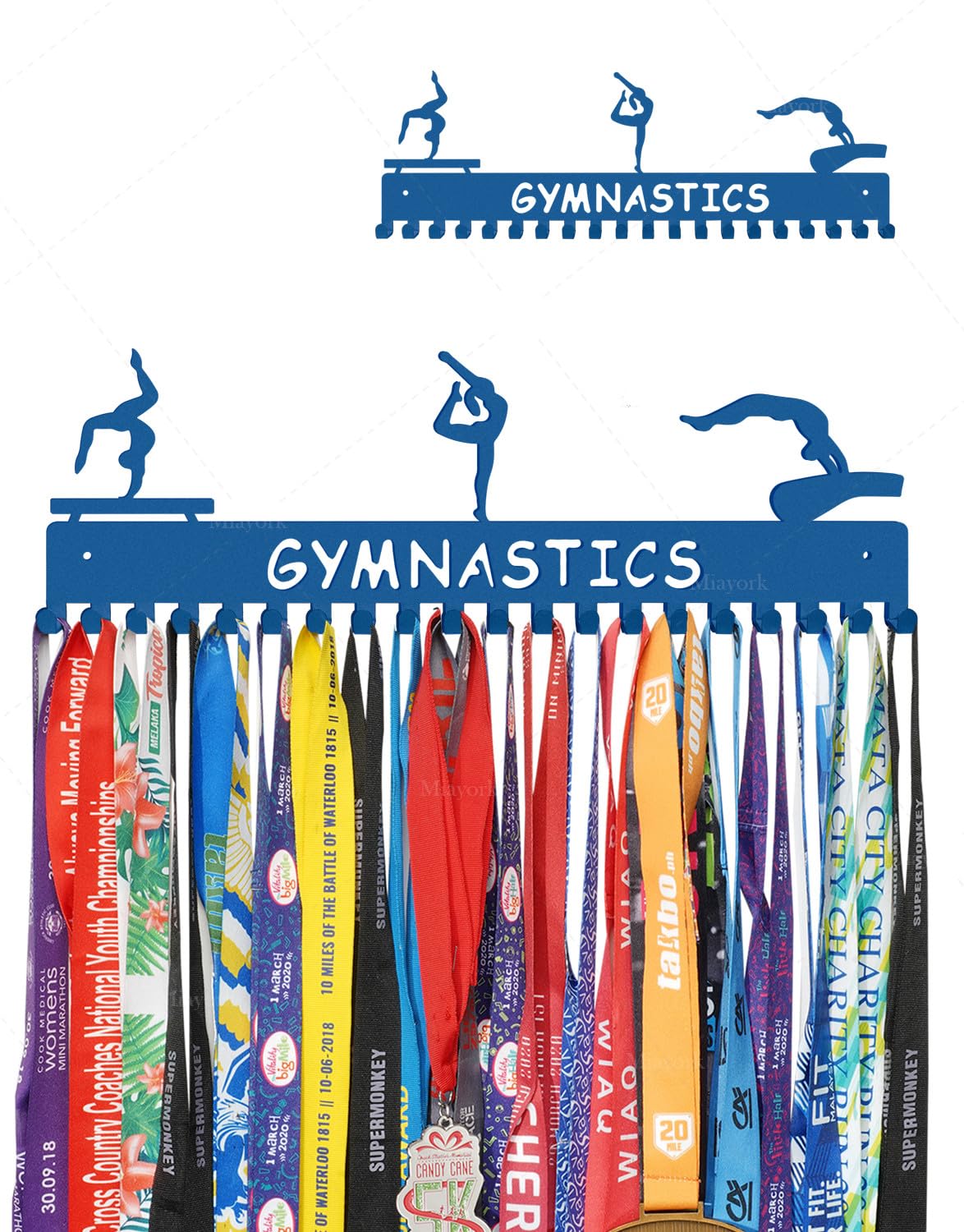 Snapklik.com : Light Blue Gymnastic Medal Hanger Display Ribbon Hanger ...