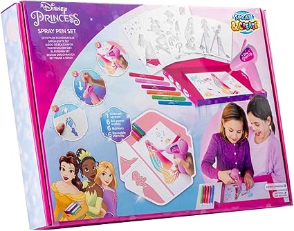 Disney Princess Spray Pen Set - Battery-Operated Airbrush Pens ...