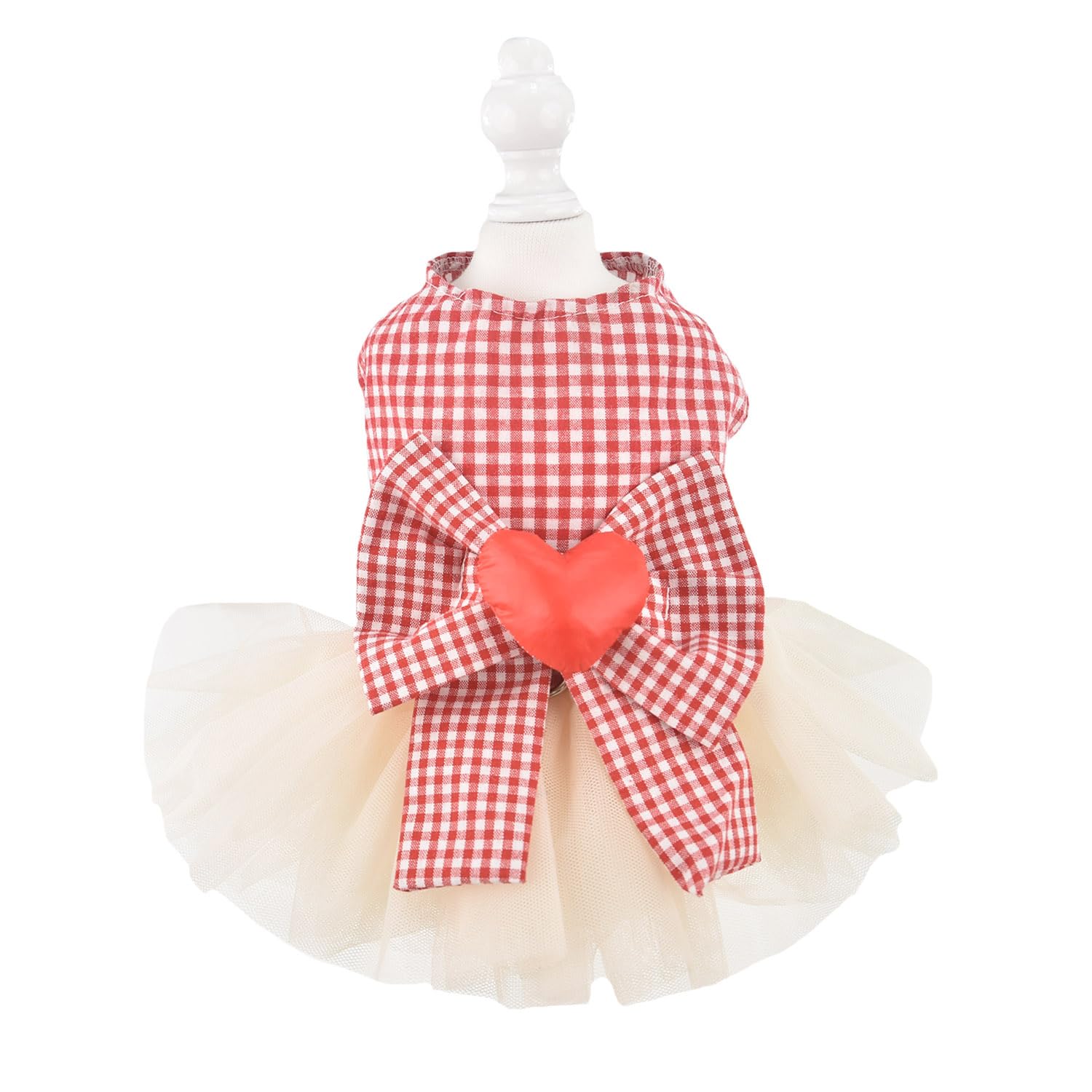 Amazon.com : FLAdorepet Valentine's Day Dog Dress with Leash Ring ...