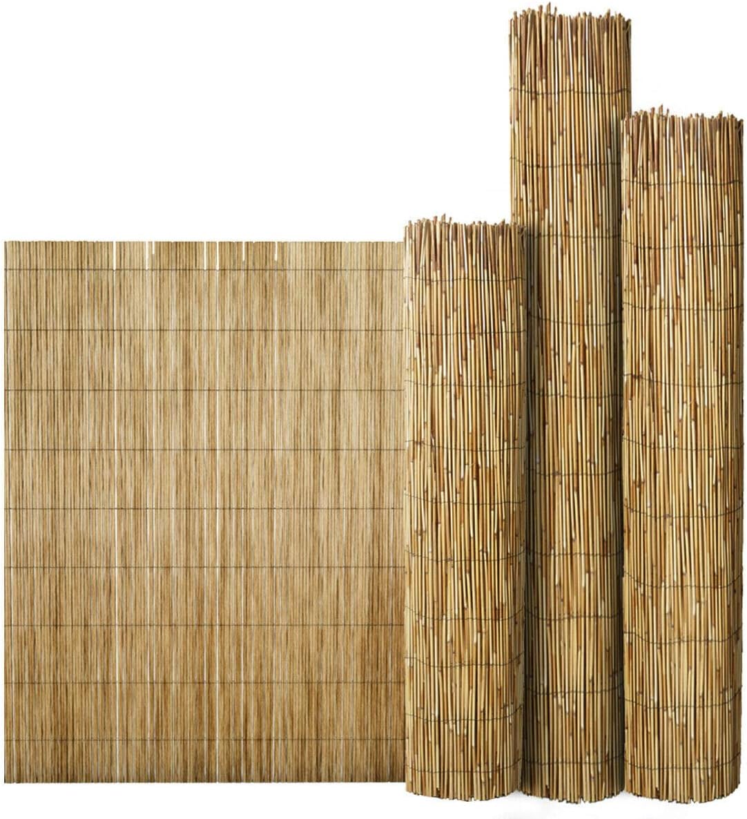FlickBuyz Bamboo Natural Garden Peeled Reed Fence Screening Roll ...