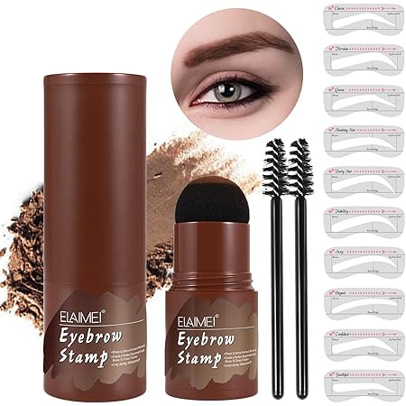 Amazon.com : Eye-Brow Stamp Stencil Kit, Waterproof Brow Stamp Shaping Kit Eyebrow Definer ...