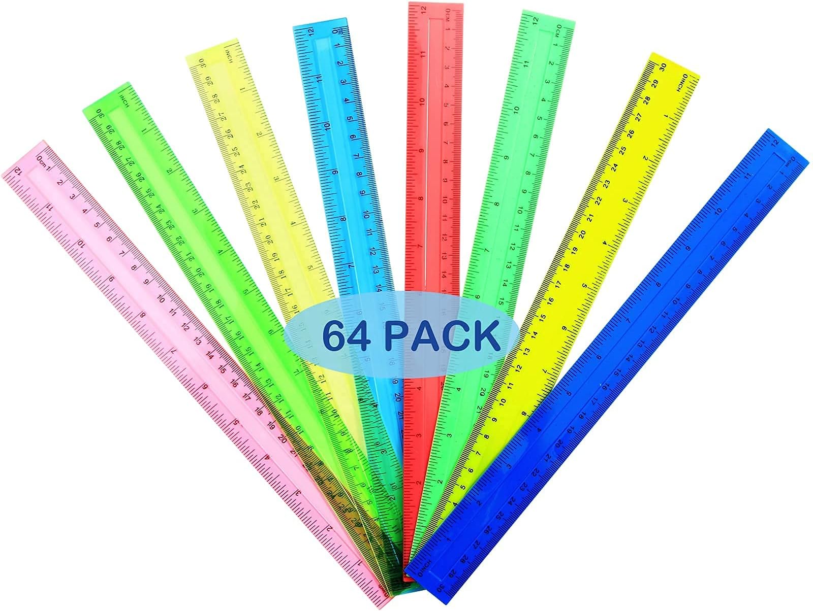 Amazon.com : DIVINA VITAE 10 Pack Clear Ruler 6 Inch Small Plastic ...