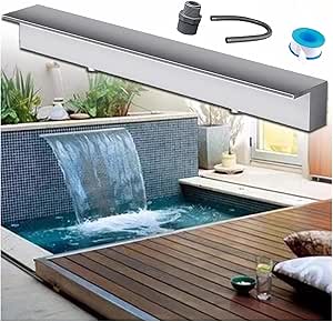 Back Yard Waterfall Spillway Outdoor,Stainless Steel Pond Waterfall Box ...