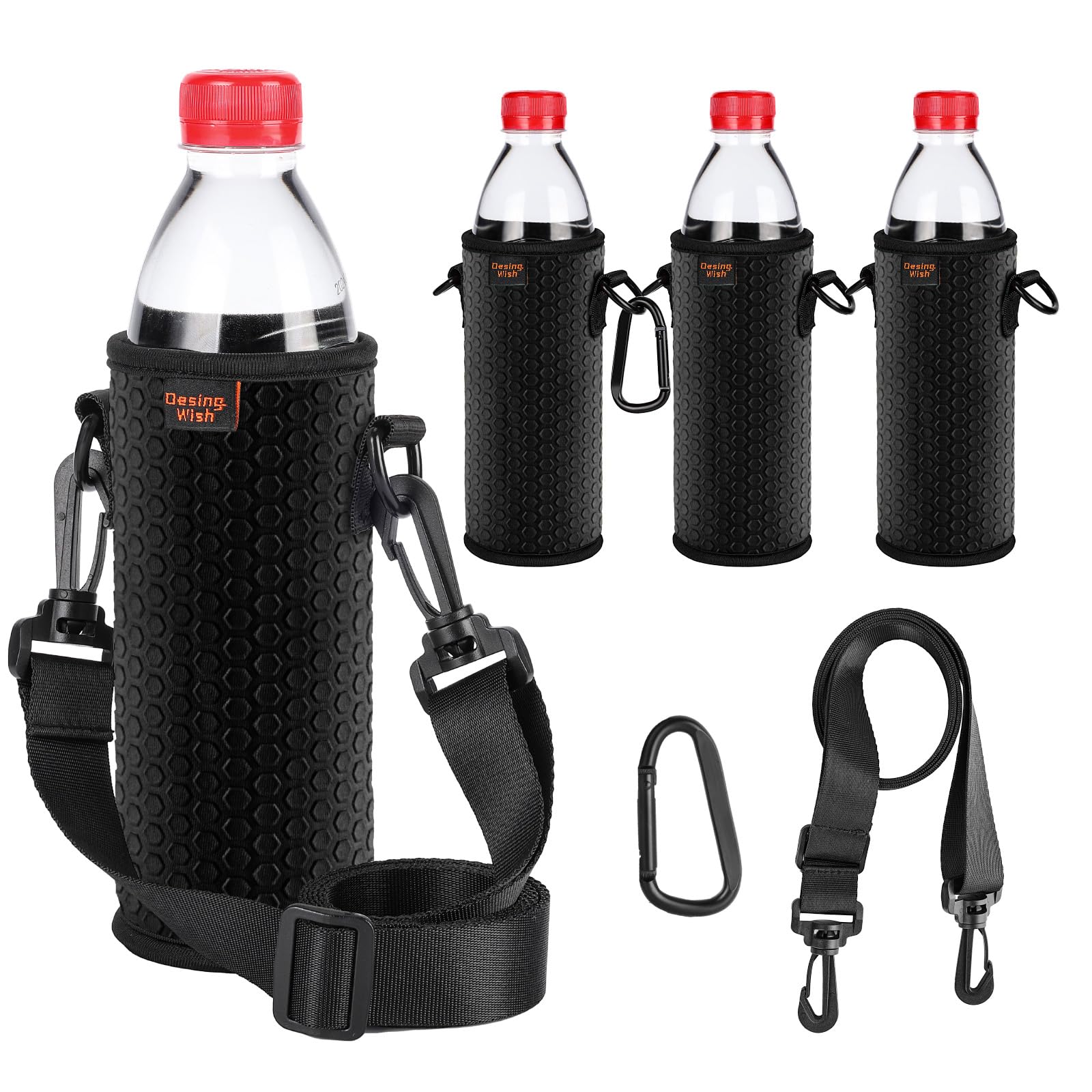 Amazon.com: Desing Wish Portable 16.9 oz Plastic Bottles Insulators ...