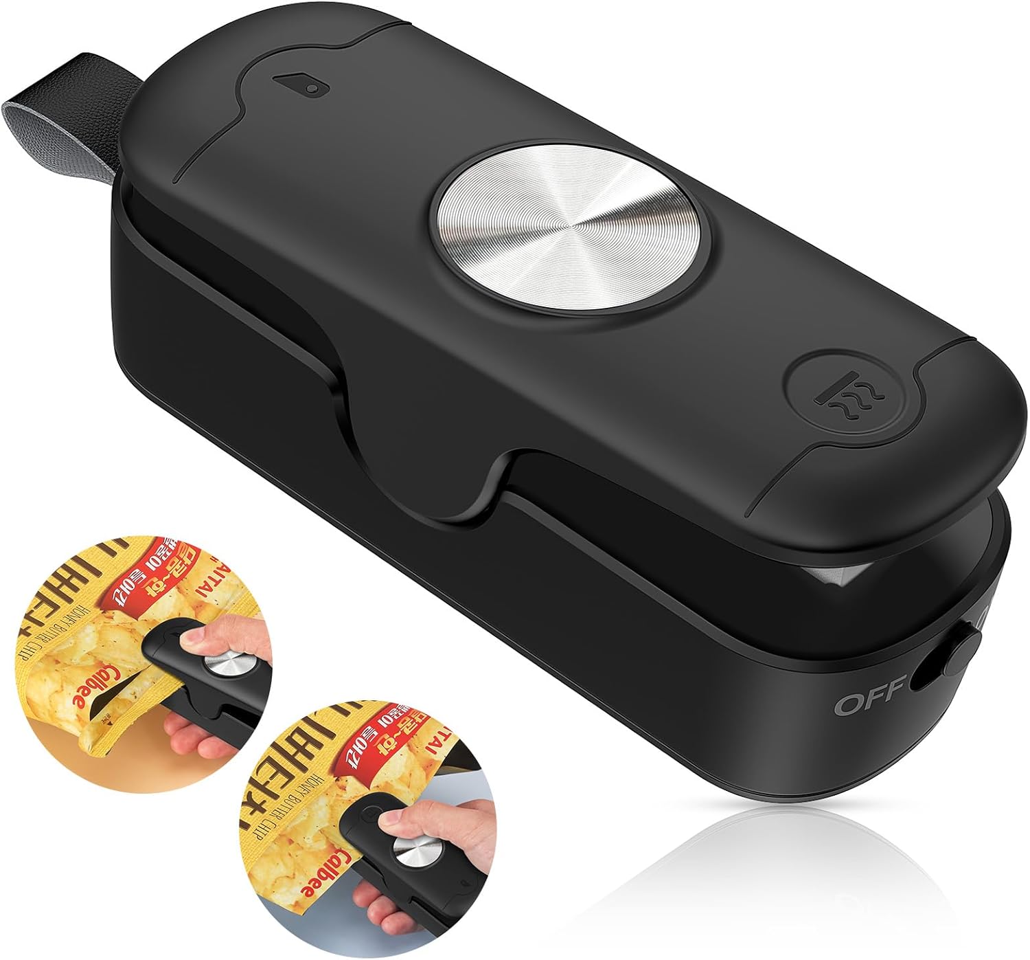 Amazon.com: OEOP Bag Sealer, 2 in 1 Mini Bag Sealer Heat Seal and ...