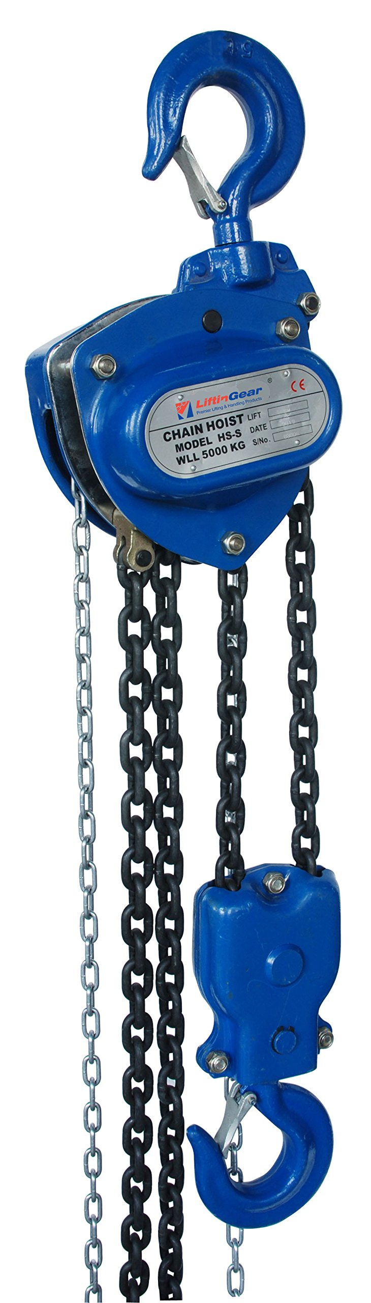 Buy LiftinGear 5000kg Chain Block Lifting Tackle Crane Hoist Manual ...