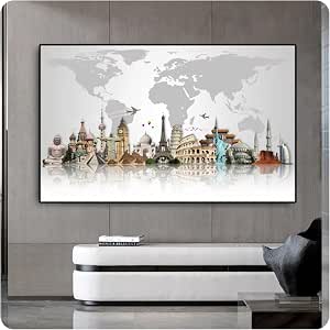 Amazon.com: World Famous Building Wall Art Posters and Prints, World ...