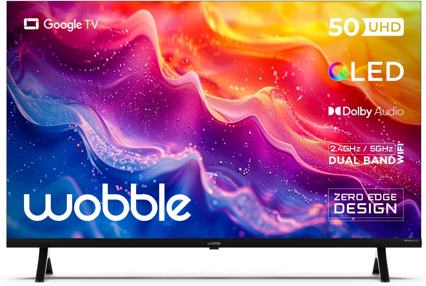 Wobble 127 cm (50 inches) QD Series 4K Ultra HD Smart QLED Google TV ...