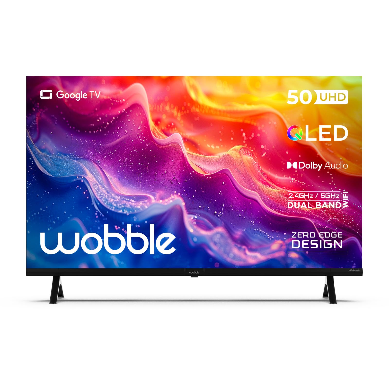 Wobble 127 cm (50 inches) QD Series 4K Ultra HD Smart QLED Google TV ...