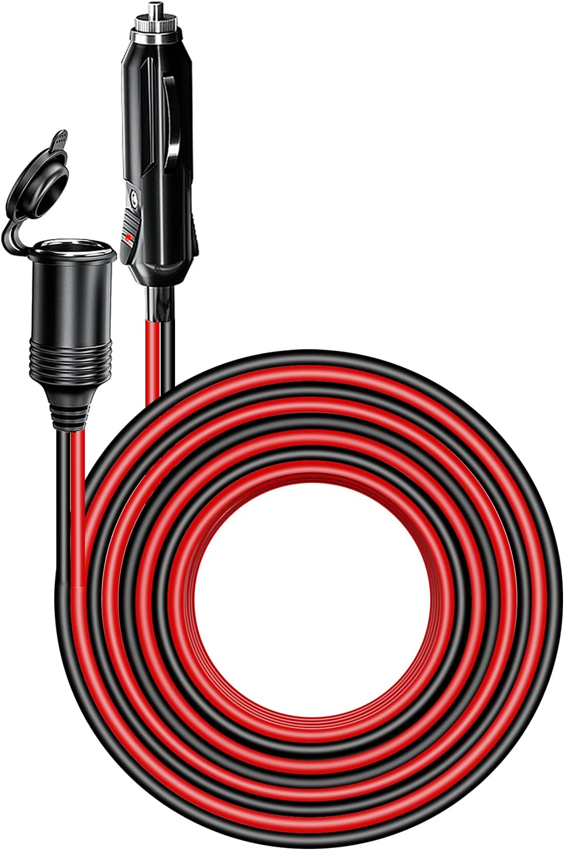 Amazon.com: 20FT 12V Car Cigarette Lighter Extension Cord Heavy Duty ...
