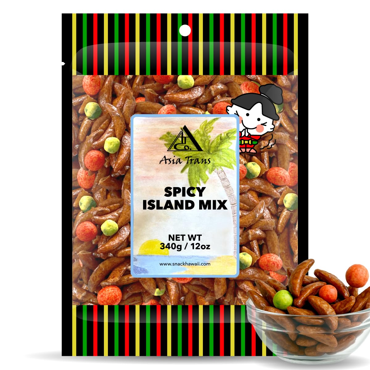 Amazon.com: Spicy Island Arare Rice Crackers - Hot Mochi Crunch Asian ...