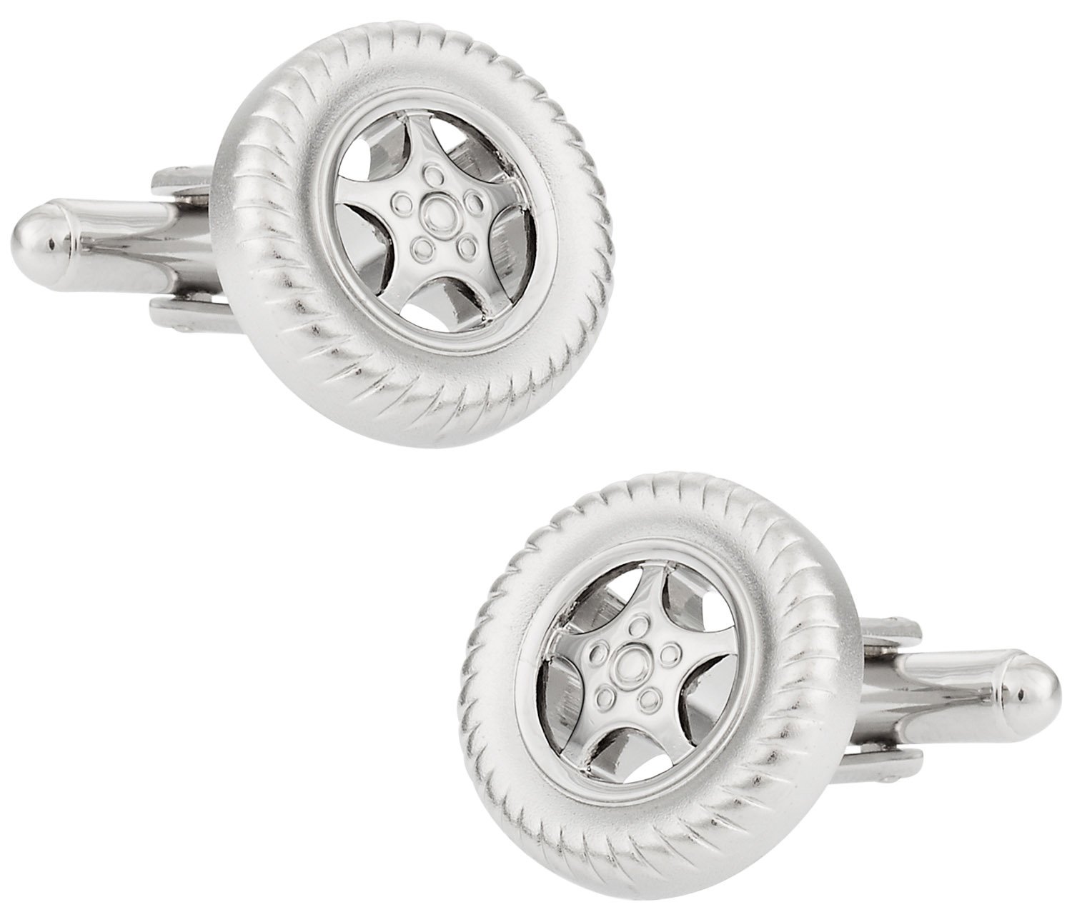Amazon.com: Cuff-Daddy Racing Tire Cufflinks for NASCAR Fans with ...