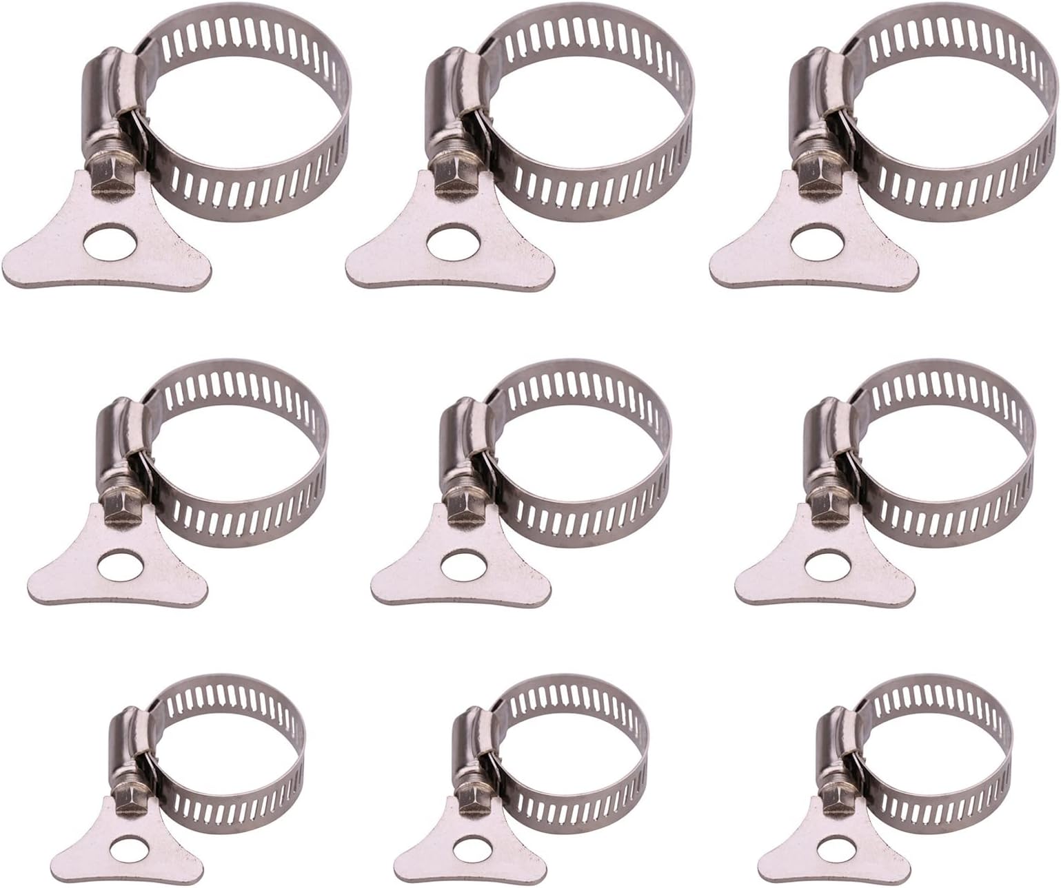 SSKR 10 Piece Adjustable Pipe Hose Clamps - Size 1 Inch | Adjustable ...
